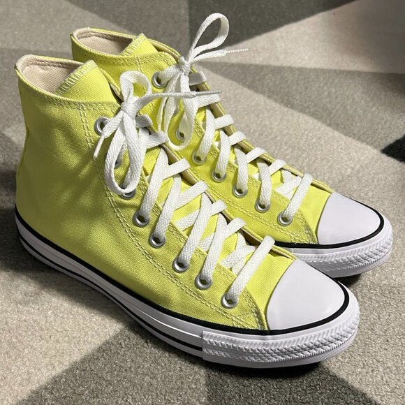 Converse | Shoes | Converse All Star Chuck Taylor Electric Yellow High ...